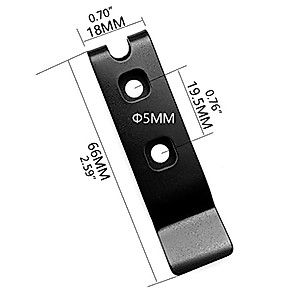 Fowspvzn Stainless Steel Scabbard Back Clip Belt Sheath Carrying Waist Clips Clips Grip Hook