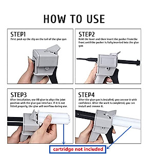 Bigbong 50ml 1:1 Epoxy Resin Adhesive Glue Cartridges Dispensing Gun AB 2-Part Dispenser Dual-Component Manual Applicator