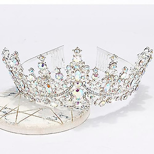 Chanaco Birthday Crown Birthday Sash Birthday Crowns for Women Birthday Queen Sash Silver Tiara Happy Birthday Decorations Rhinestone Headband Birthday Party Gifts