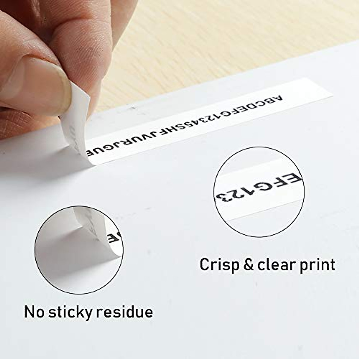 WEIPTO 6-Pack Compatible Label Tape Replacement for Brother P-Touch M 231 Work with Brother Ptouch PT-M95 PT-90 PT-85 PT-80 PT-70 PT-65 PT-45 ,Black on White/Blue/Red/Yellow/Green/Clear, 12mm x 8m