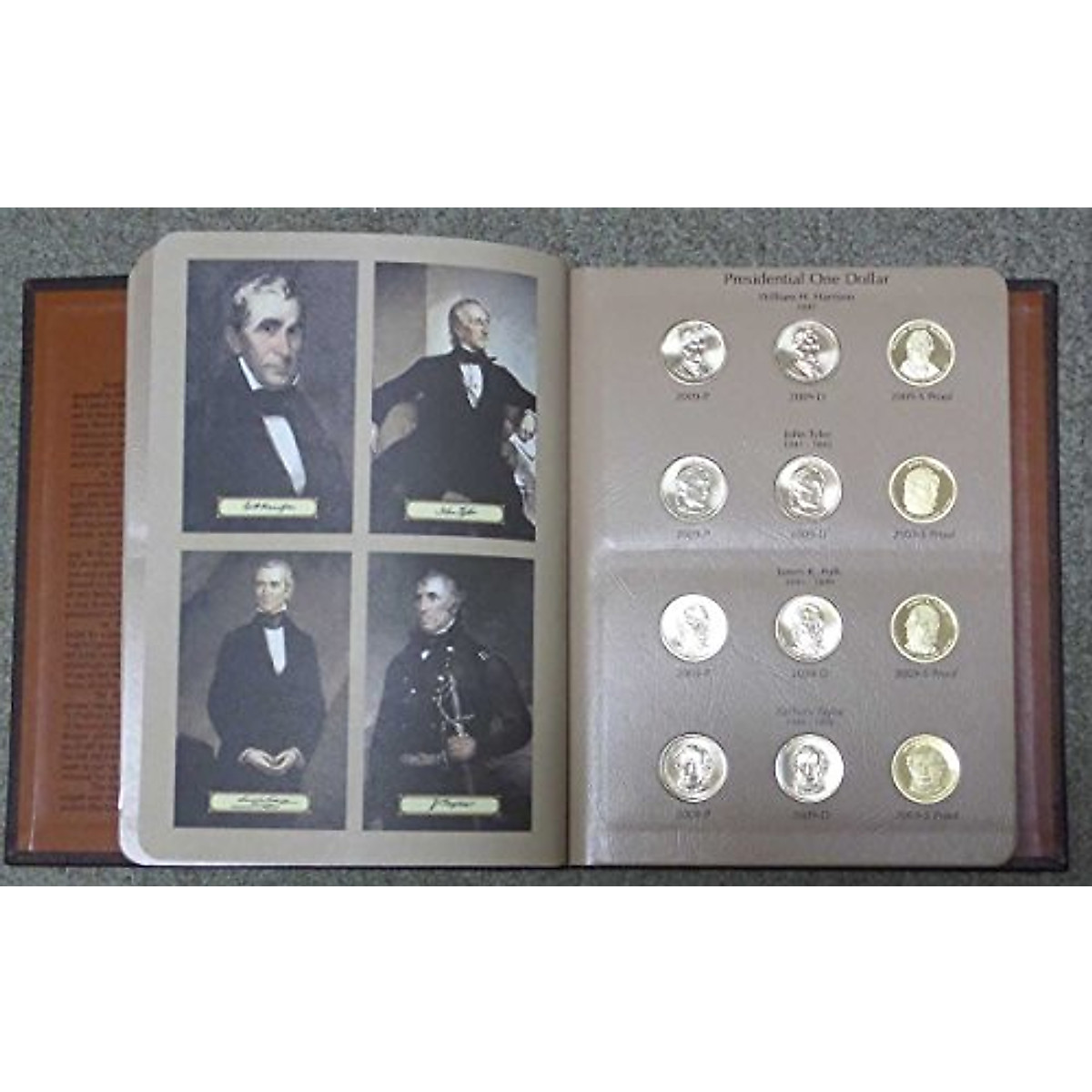 2007 P, D, S Set 2007-2011 P,D,S 60 Coin Presidential Dollar Set in Bookshelf Dollar Album #8184 Proof
