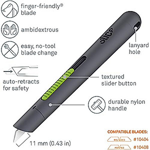 Slice Pen Cutter Auto-Retractable Utility Knife