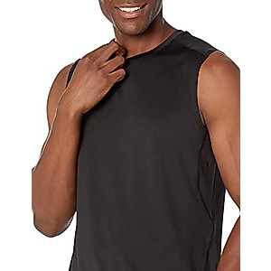 Amazon Essentials Men's Tech Stretch Muscle Shirt, Black, X-Small