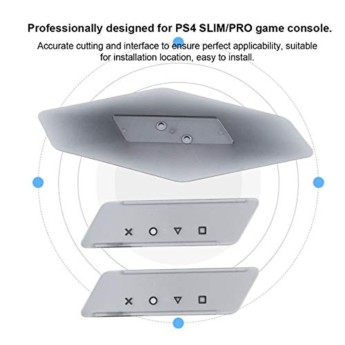 Mxzzand Console Stand, Game Holder Portable Fine Workmanship for Bedroom Living Room for Slim/PRO Game Console