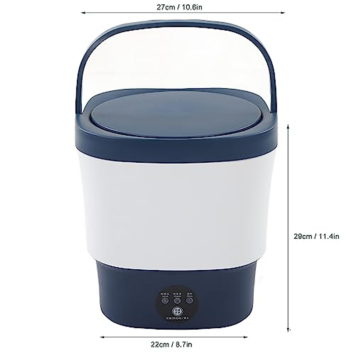 Portable Washing Machine, Mini Washer, High Speed Motor, Three Modes, for Household Clothes,Underwear,Socks,Baby Clothes (Blue)