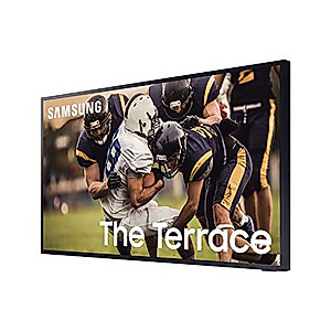 SAMSUNG QN75LST7TA The Terrace 75" Outdoor-Optimized QLED 4K UHD Smart TV with a VG-SDC75G 75" Dark Gray Dust Cover for The Terrace TV (2020)