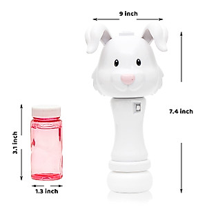 JOYIN 2 Packs Duck Bunny Bubble Wands with 2 Bottle of Bubble Solution (50ml) for Kids & Toddlers, Outdoor Party Supplies, Weddings, Gifts, Summer Toy, Easter