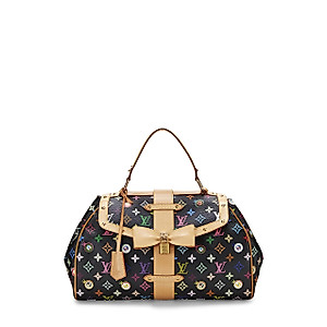 Louis Vuitton, Pre-Loved Takashi Murakami x Louis Vuitton Black Monogram Multicolore Eye Love Sac Retro GM, Black