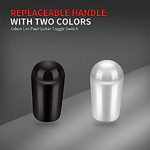 DaierTek Gibon Les Paul Guitar Toggle Switch 3-way Pickup Selector for Electric Guitar Silver Tip