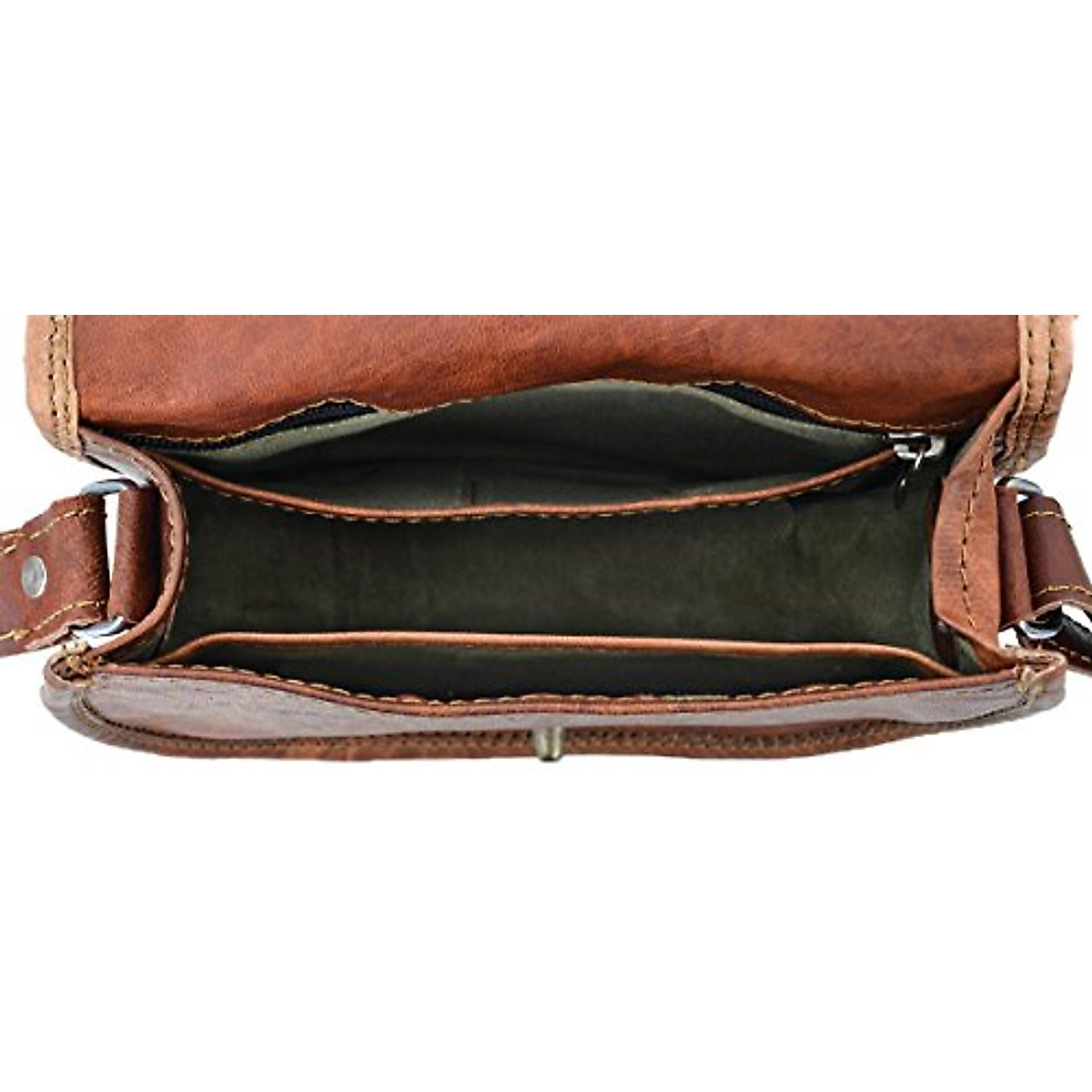 Gusti Handbags shoulder bag/satchel ladies vintage Brown leather true leather - Rosa