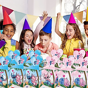 16pcs Stitch Party Favor Gift Boxes Stitch Theme Birthday Party Supplies for Stitch Party Decorations Decor