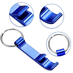 200 Pieces Bottle Opener Keychain Bulk Multicolor Aluminum Key Chain Beer Can Bottle Opener Beverage Metal Bottle Opener for Wedding Bartender Christmas Party Favors