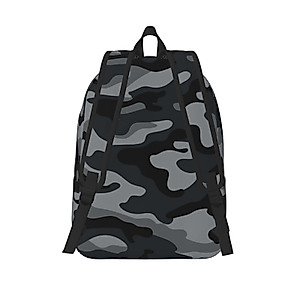 Duduho Camouflage Camo Grey Backpack 15.7 Inch Laptop Backpack Travel Hiking Daypack Multipurpose Book Bag For Men Women Teens Boys Girls