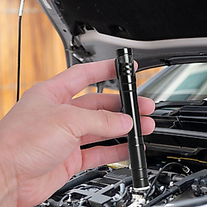 Aster 20 Pieces Flashlight Clip Black Pocket Clip Removable Pen Light Accessory Penlight Replacement Clip for Flashlights