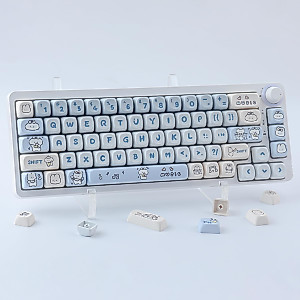 JOMKIZ 139 Keys PBT Keycaps,MOA Profile Keycaps Dye Sublimation Customized ANSI Layout Keycaps Set for Cherry MX Magnetic Switches Mechanical Keyboards