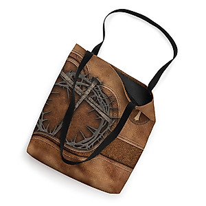 Faith Over Fear Personalized Leather Pattern Printed Tote Bag