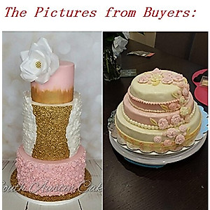 SUNKOOL Roses Mold Flower Silicone Cake Molds Chocolate Sugarcraft Decorating Fondant Fimo Tools 4 Size Pink 1 Piece