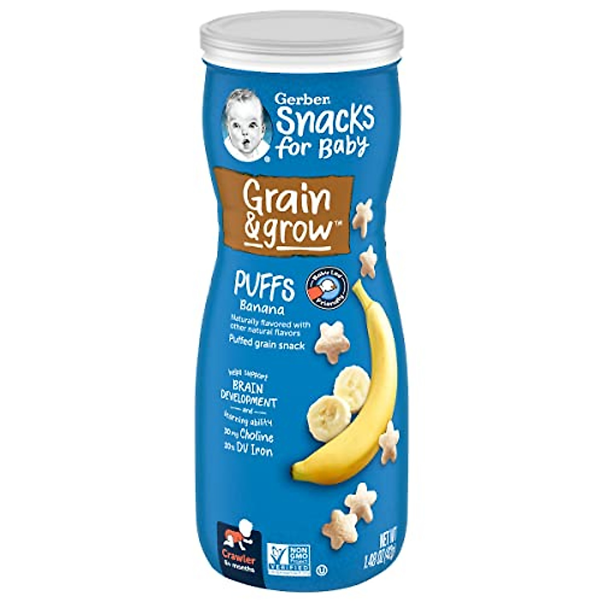 Gerber Baby Snacks Puffs Banana, 1.48 Oz