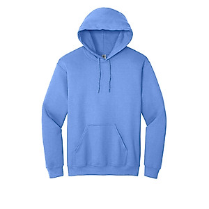 Gildan Men's Heavy Blend Fleece Hooded Sweatshirt G18500 (X-Large, Carolina Blue)