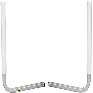 VEVOR Boat Trailer Guide-ons, 40", 2PCS Steel Trailer Post Guide on, Trailer Guides with PVC Pipes, Mounting Hardware Included, for Ski Boat, Fishing Boat or Sailboat Trailer, White