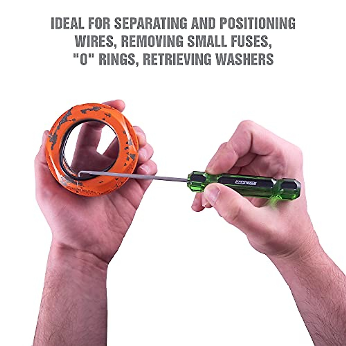 OEMTOOLS 26545 6 Piece Hook And Pick Set With Acetate Handle, Hook Tool And Pick Tool, Vehicle Pick And Hook Set, Pick Tool Set For Mechanics