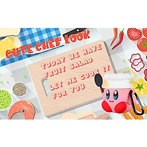 Oqplog for AirPod 2/1 Case Cartoon for AirPods 2nd/1st Air Pods Cases Cover Anime Character Funny Design Fun 3D Cute Kawaii Unique Fancy Soft Silicone for Girls Boys Teen (Chef Kiry)