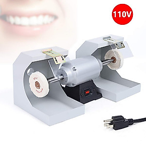 DONNGYZ Electric Lab Dual Polishing Machine Lathe Buffing Jewelry Grinder Suitable for Jewelry Polishing Casting 500W 3000RPM(US Stock)