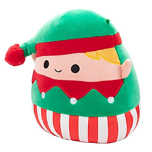 Squishmallows Original 8-Inch Bartie The Christmas Elf - Official Jazwares Christmas Plush - Collectible Soft & Squishy Elf Stuffed Animal Toy - Add to Your Squad - Gift for Kids, Girls & Boys