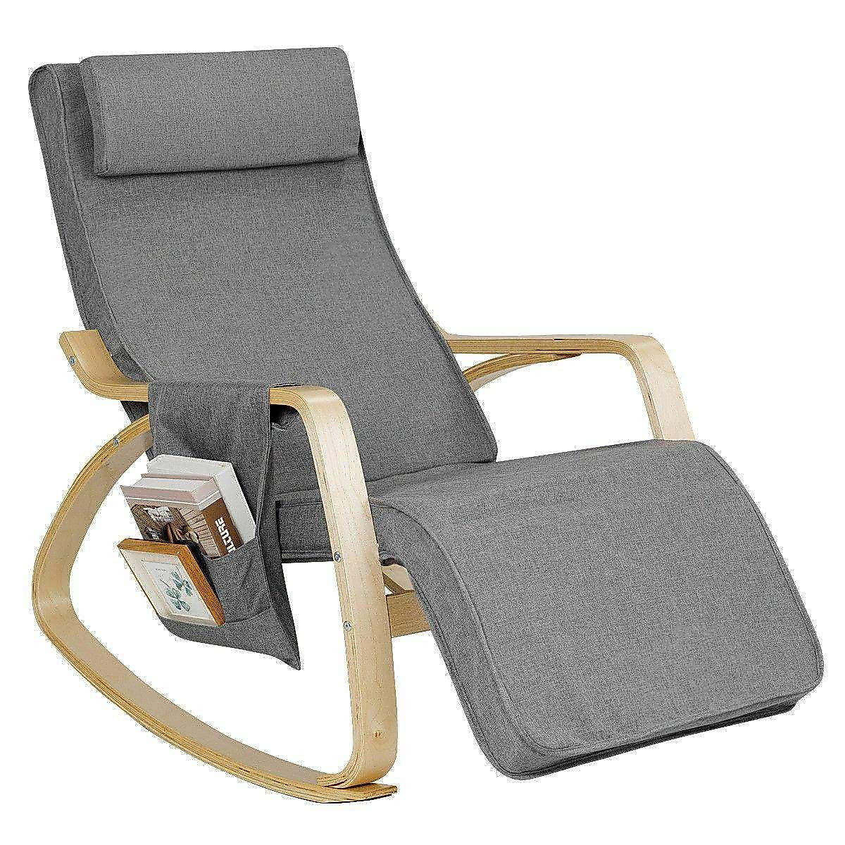UYSB Comfortable Rocking Chair Living Room Lounge Chair Relaxing Rocker Adjustable Chair Rocking Chair Rocker Chair Rocker Camp Chair Rocker Recliner Rocking Camp Chair Rocking Chairs