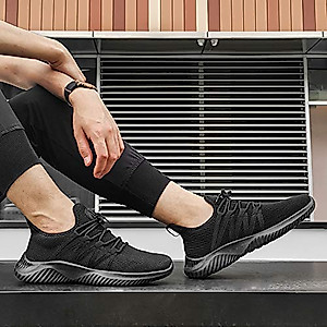 Feethit Mens Slip On Running Shoes Breathable Lightweight Comfortable Fashion Non Slip Sneakers for Men