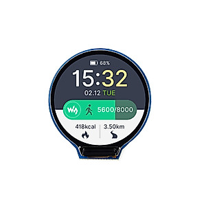 NGW-1pc 1.28inch Round LCD Display Module 65K RGB Colors 240×240 Resolution with SPI Interface Embedded GC9A01 Driver Grey