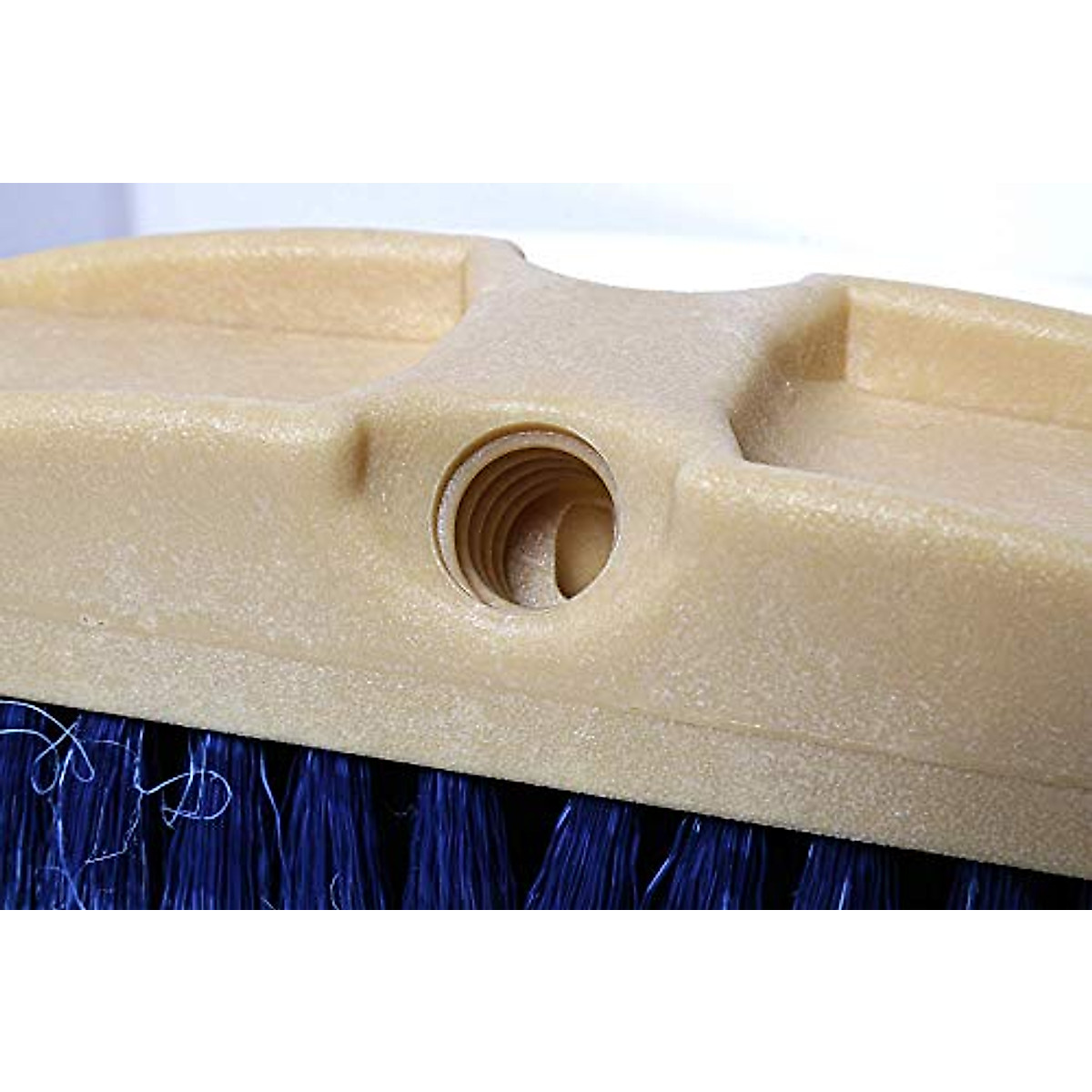 Guttermaster GM-215-8 Blue 8 Inch Oblong Medium Soft Flow Through Brush with Flagged Ends for RV's and Larger Vehicles
