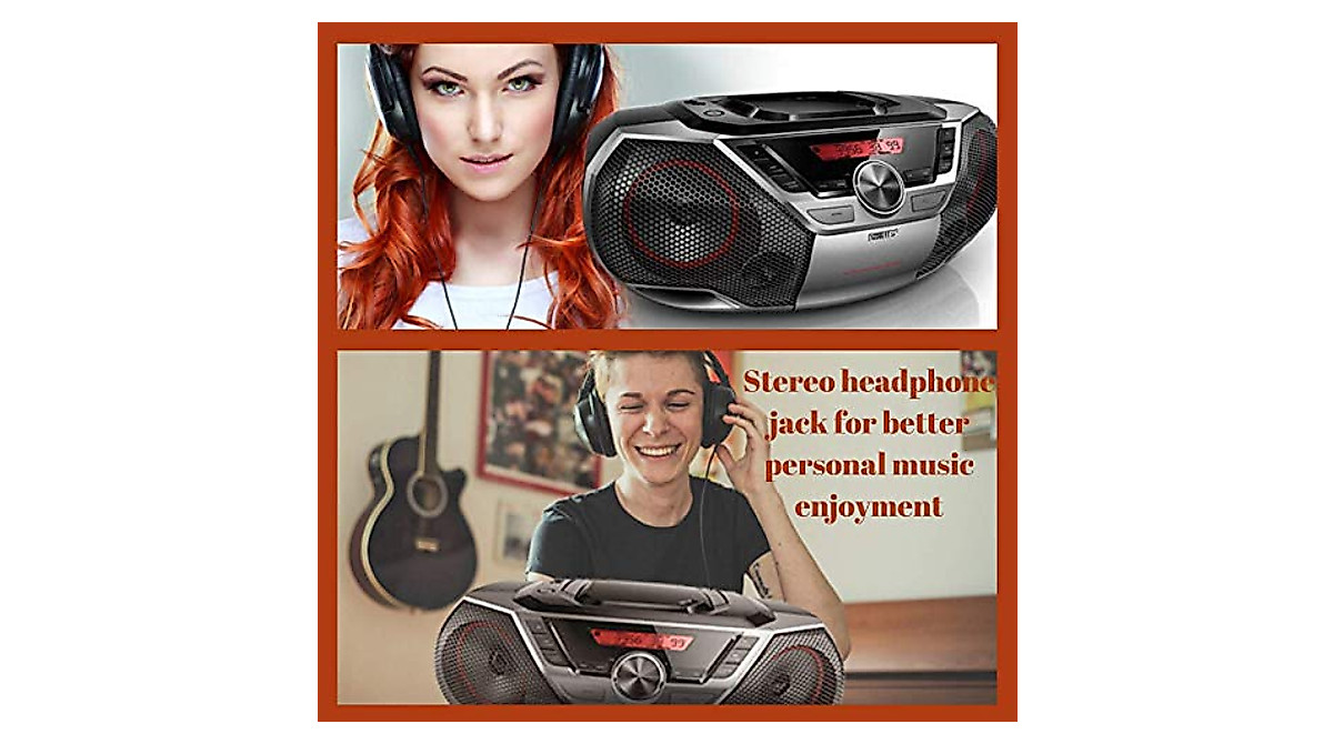 Philips Portable Boombox CD Player Bluetooth FM Radio MP3 Mega Bass Reflex Stereo Sound System ...