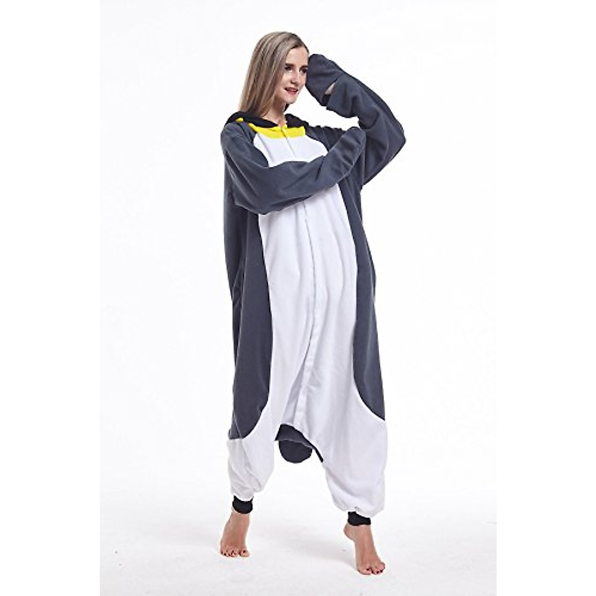 Sqlszt Women Men Adult Animal Penguin One Piece Onesie Cosplay Pajama Costume XL