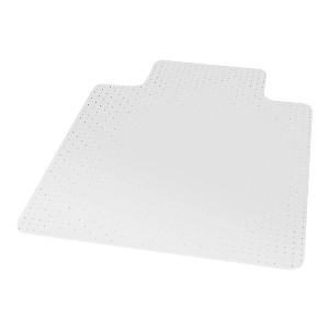 MyOfficeInnovations 567298 45 x 53 Low Pile Carpet Chair Mat, Lip