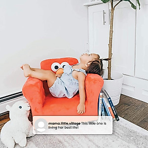 Sesame Street Elmo Upholstered Chair by Delta Children, Red