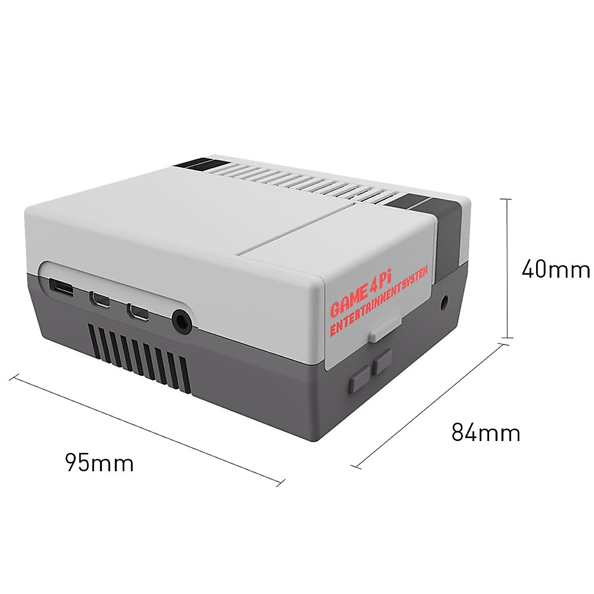 GeeekPi Case for Raspberry Pi 4, Pi 4 Case with Cooling Fan and Pi 4 Heatsink, Retro Gaming Game4Pi Case for Raspberry Pi 4 Model B/4B