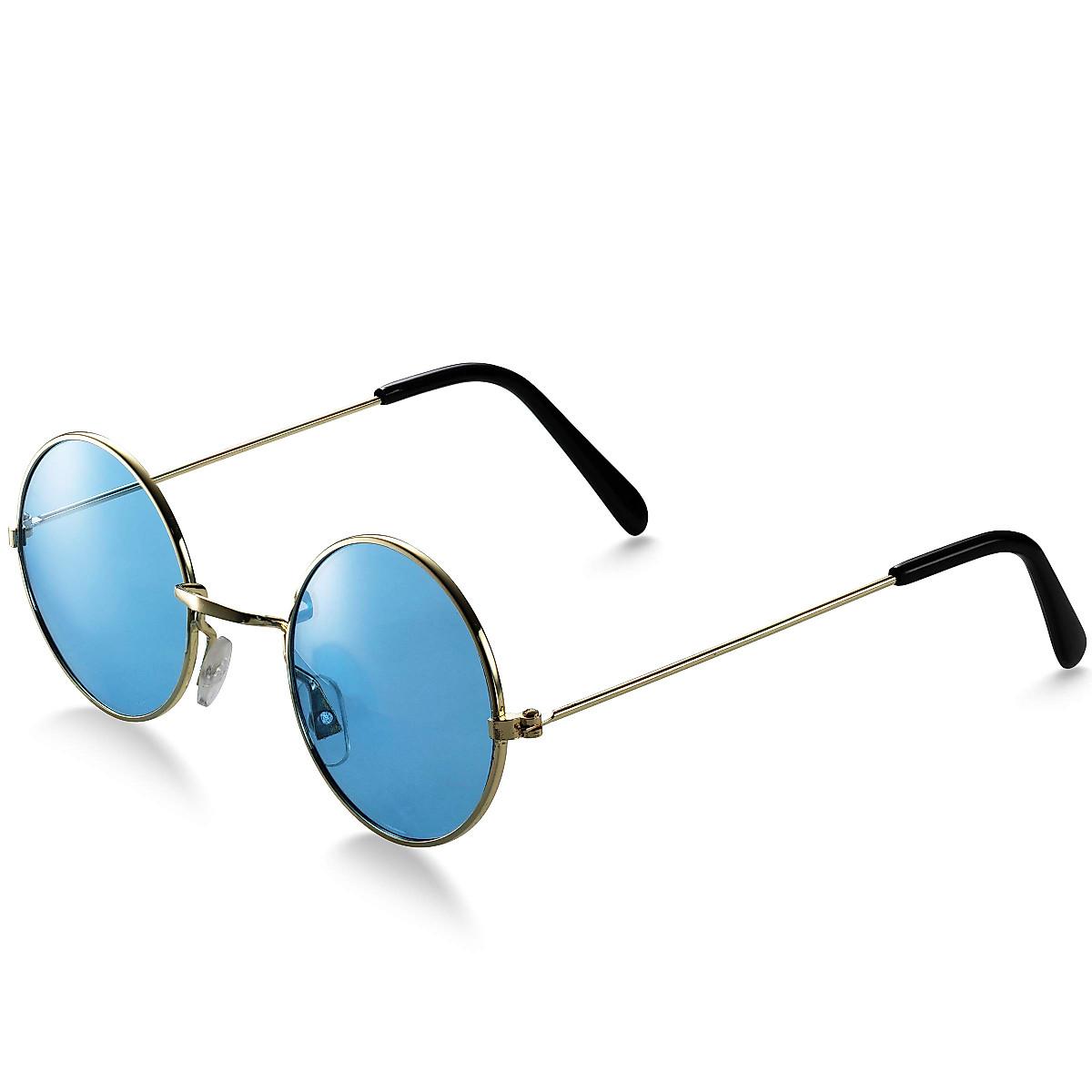 Bedwina Retro Hippy Glasses - (Pack of 3) Retro Hippy Glasses Circle Fashion Sunglasses 60's and 70's Round Costume Style Sun Glasses