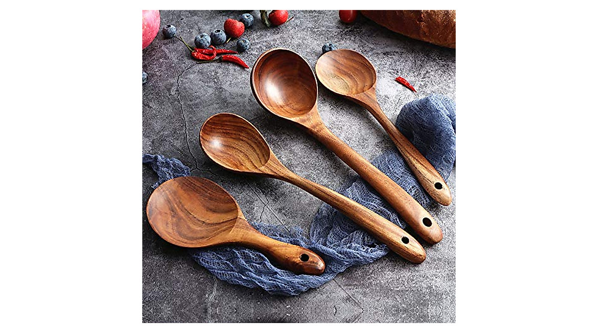Messon 7-Piece Handmade Wooden Utensils Set