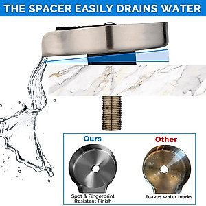 Rinzer Automatic Sink Glass Rinser for Kitchen Sink with Drying Mat - Stainless Steel Spot Free Finish - Bar Glass Washer For Kitchen Sink - Sink Cup Washer for Sink - Sink Cup Rinser for Sink