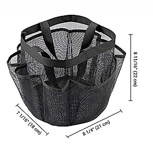 ReaseJoy 2 Pack Mesh Shower 8 Pockets Toiletry Tote Bag Portable Shower Caddy Swimming Pool Bathroom Quick Dry