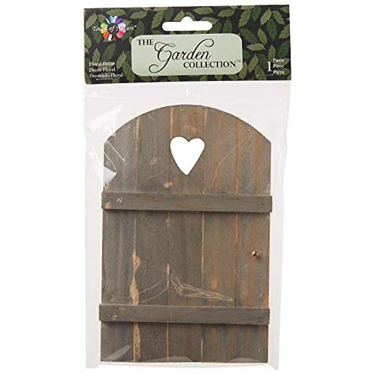 Touch of Nature Mini Fairy Garden Wooden Door, 6 by 4-Inch, Wood
