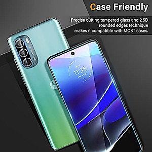 UniqueMe [2+2 Pack] Compatible for Motorola Moto G Stylus 5G [2022] Tempered Glass Screen Protector and Camera Lens Protector [HD Clear][Only Fit for 2022 Model][Not for 4G version]