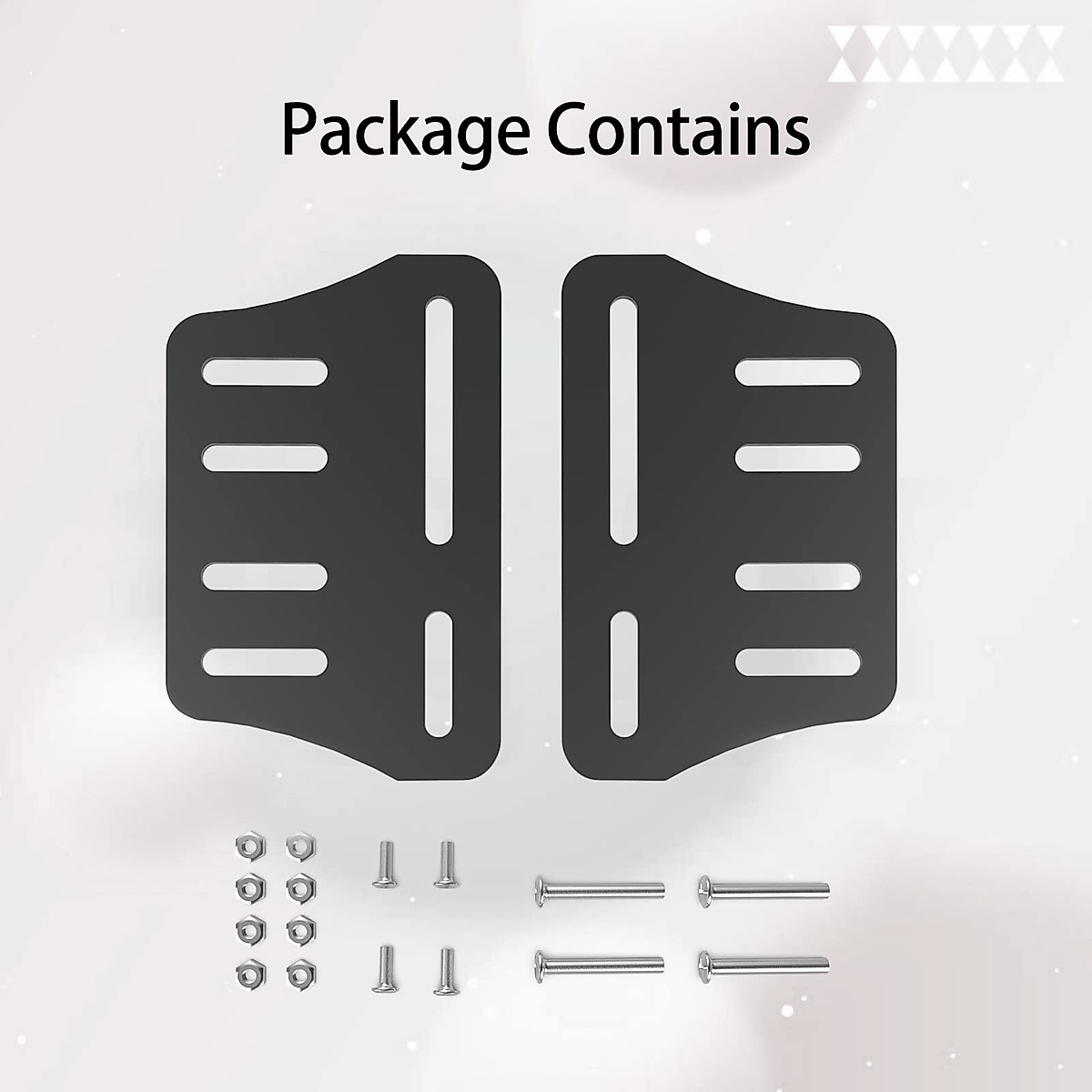 Bed Frame Brackets Headboard Adapter 2pcs Adjustable Attachment Parts for Metal Bed Heay Duty Bed Rail Hardware Extension Wall Mounting