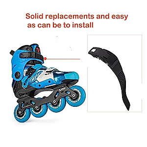 Grneric Roller Skate Strap, 2 Set Replacement Inline Roller Skate Shoes Energy Strap Buckles with Screws Suit for Men Women Kids Outdoor Skating Parts