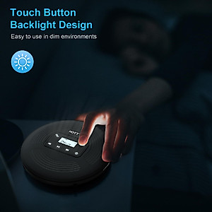 CD Player Portable with Bluetooth Walkman Bluetooth CD Player with FM Transmitter Touch Button and LCD display,Rechargeable Disc Player with AUX Cable and Shockproof Design, CD Player for Car and Home