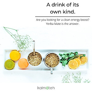 Kalmateh Yerba Mate Gourd Set - Traditional Modern Mate Cup Includes Bombilla Filter Straw and Cleaning Brush- Double Walled Stainless Steel (Wood, 8.6 oz)