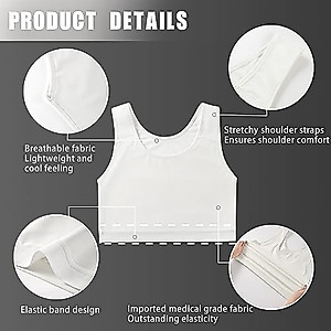 XUJI Chest Binder for Transgender FTM Women Tomboy Cosplay (W, M)