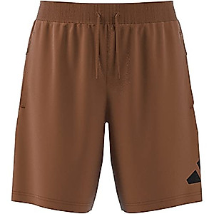 adidas Mens Fleece Short Wild Brown Medium