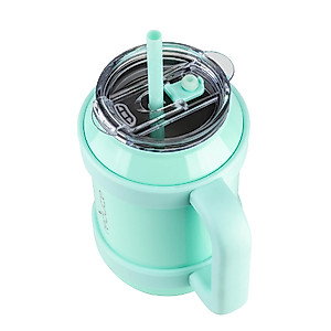 Reduce 32 oz Mug Tumbler, Stainless Steel with Handle - Keeps Drinks Cold up to 30 Hours - Sweat Proof, Dishwasher Safe, BPA Free - Mild Mint, Opaque Gloss